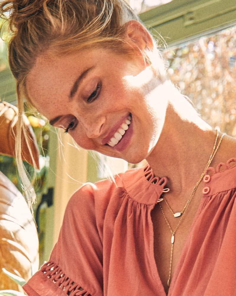 Kendra Scott Fern Pendant Necklace for Women(GOLD-PLATED) - Kendra Scott